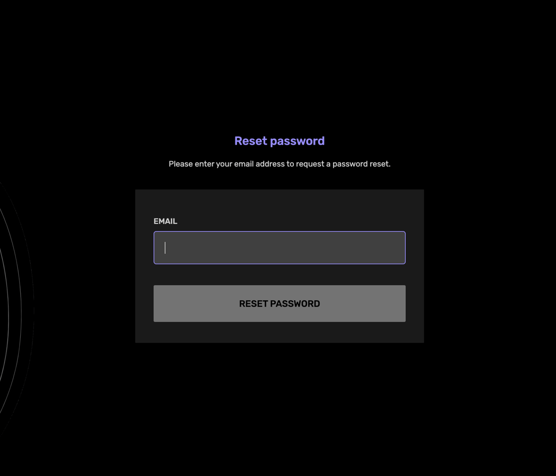 How to reset your password